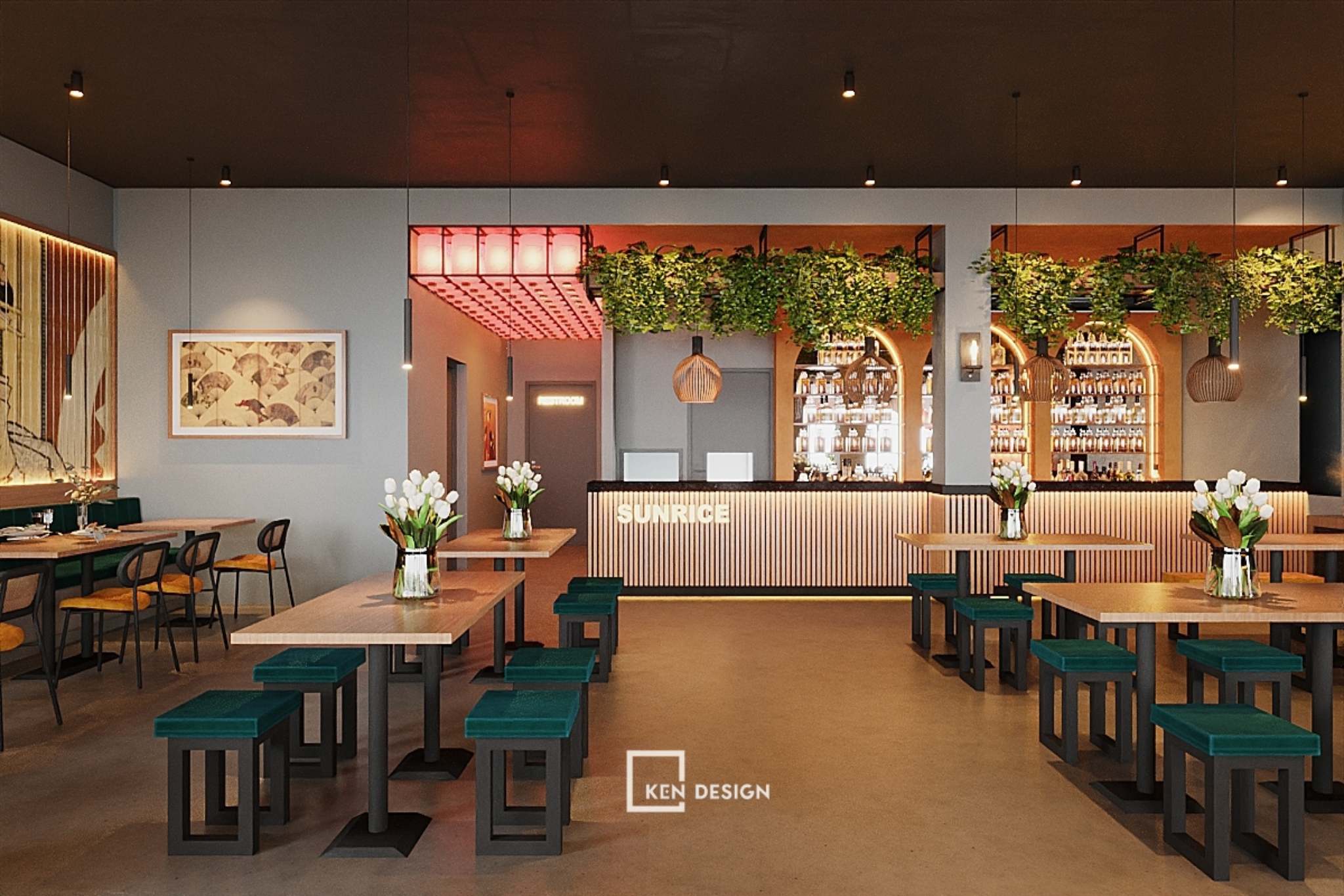 Thiết kế nhà hàng chay tại Cộng Hòa Liên Bang Đức | Kendesign